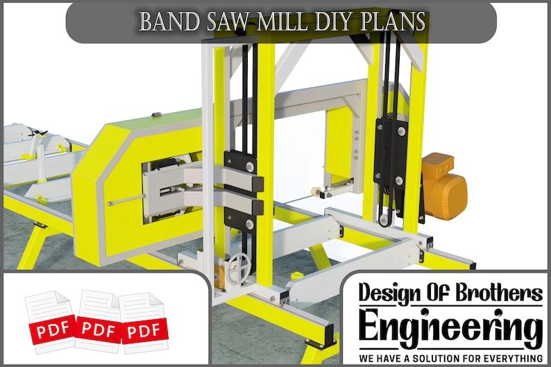 Band Saw Mill DIY Plans – Build Your Own Industrial Band Saw at Home ...