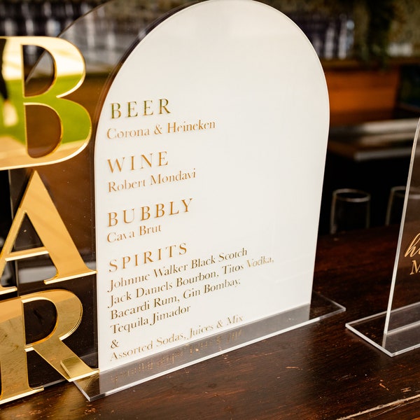 Acrylic Bar Sign - Etsy