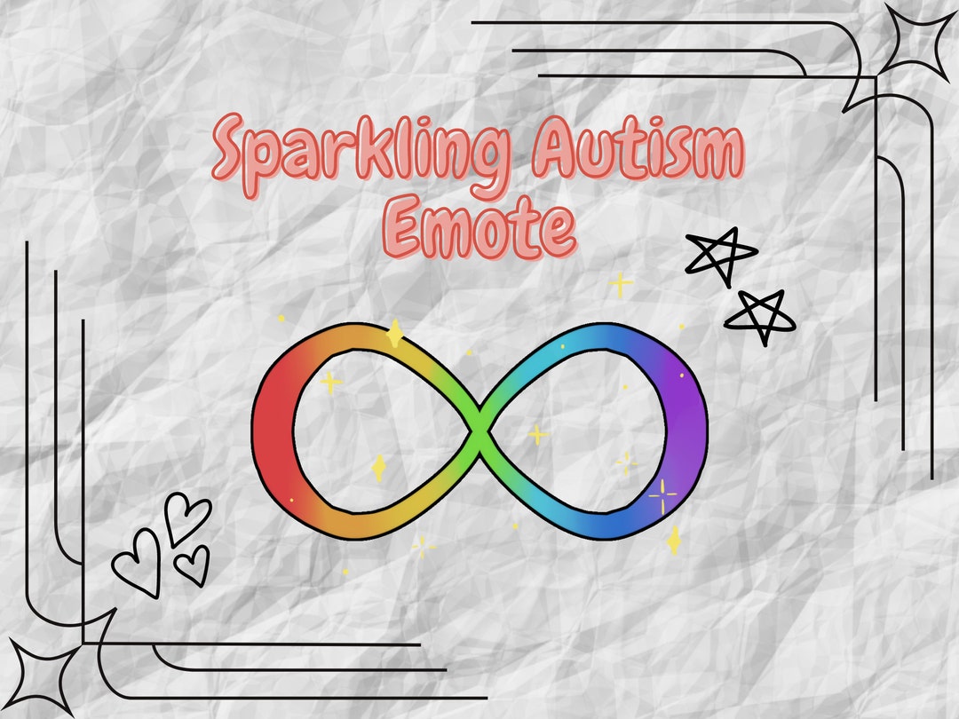 Sparkling Autism Infinity Symbol | Twitch Emote - Etsy