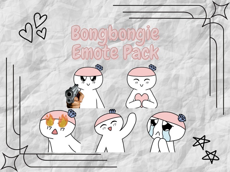 Bongbongie Emote Pack | Twitch Emotes - Etsy