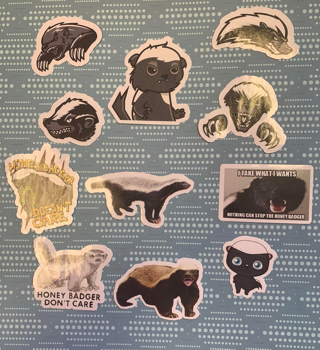 Honey Badger Stickers (11 Pieces) - Etsy