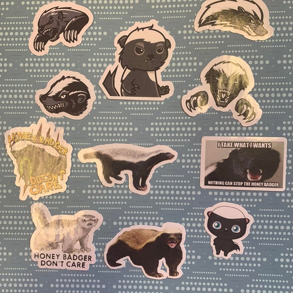 Honey Badger Stickers - Etsy