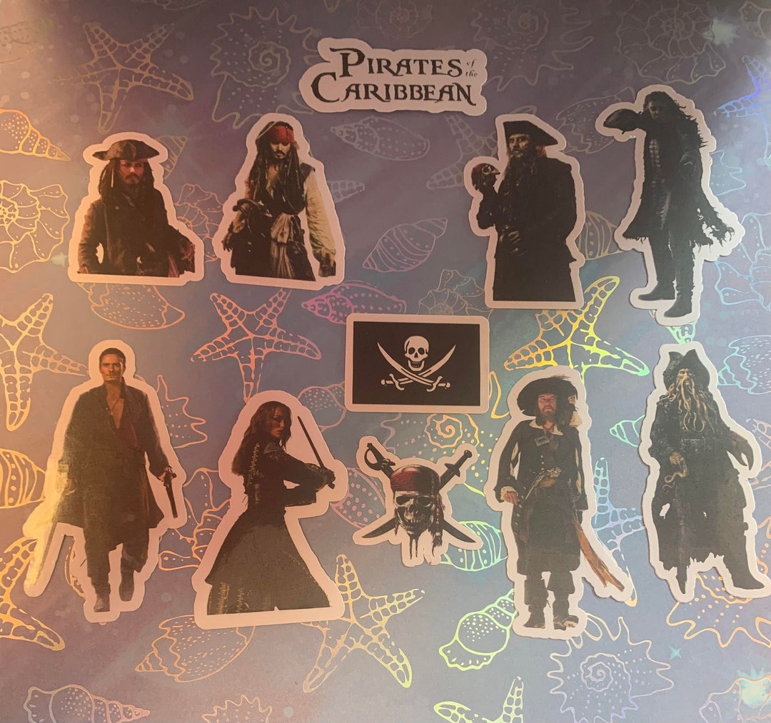 Pirates of the Caribbean Sticker Pack (11 Sticker Pack) - Etsy