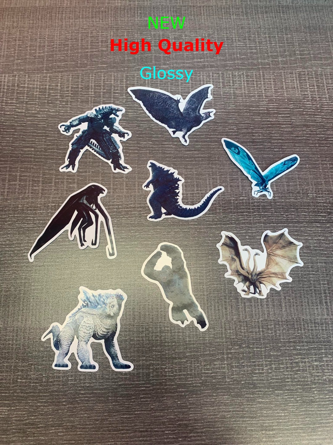 GODZILLA 8 Kaiju STICKER PACK New Godzilla Godzilla Vs Kong King of ...