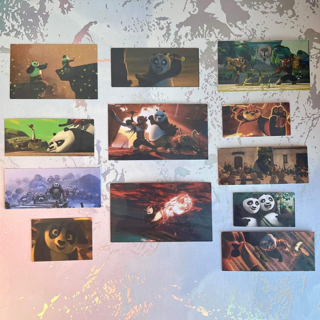 KUNG FU PANDA 1, 2, 3 Sticker Pack (12 Sticker Set) Po, Best Iconic ...