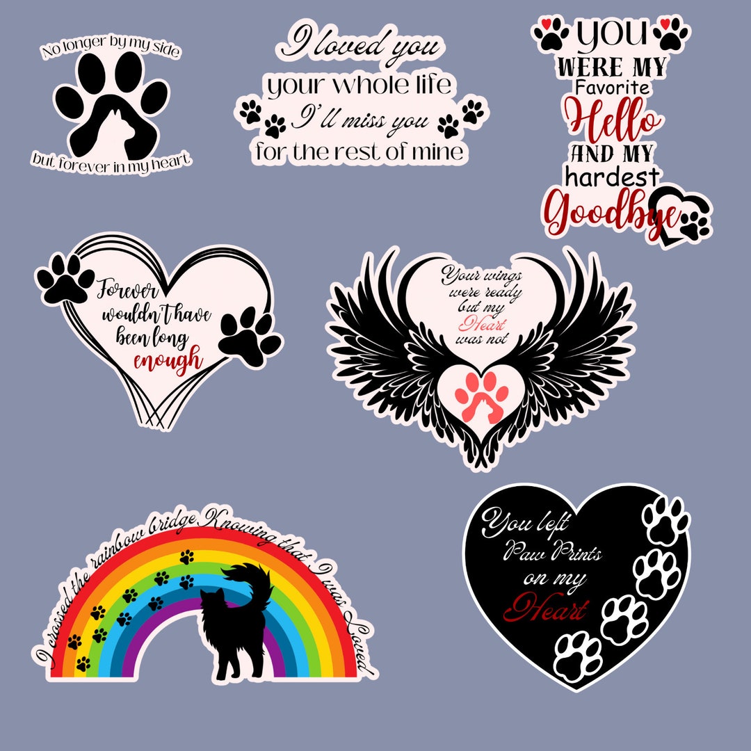 Cat Memorial, Pet Memorial, Pet Loss, Cat Loss, Paw Print, Pet Memorial ...