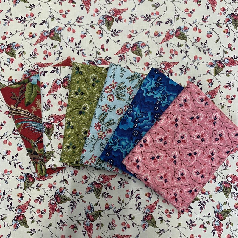 Floral Chintz Fabric - Etsy