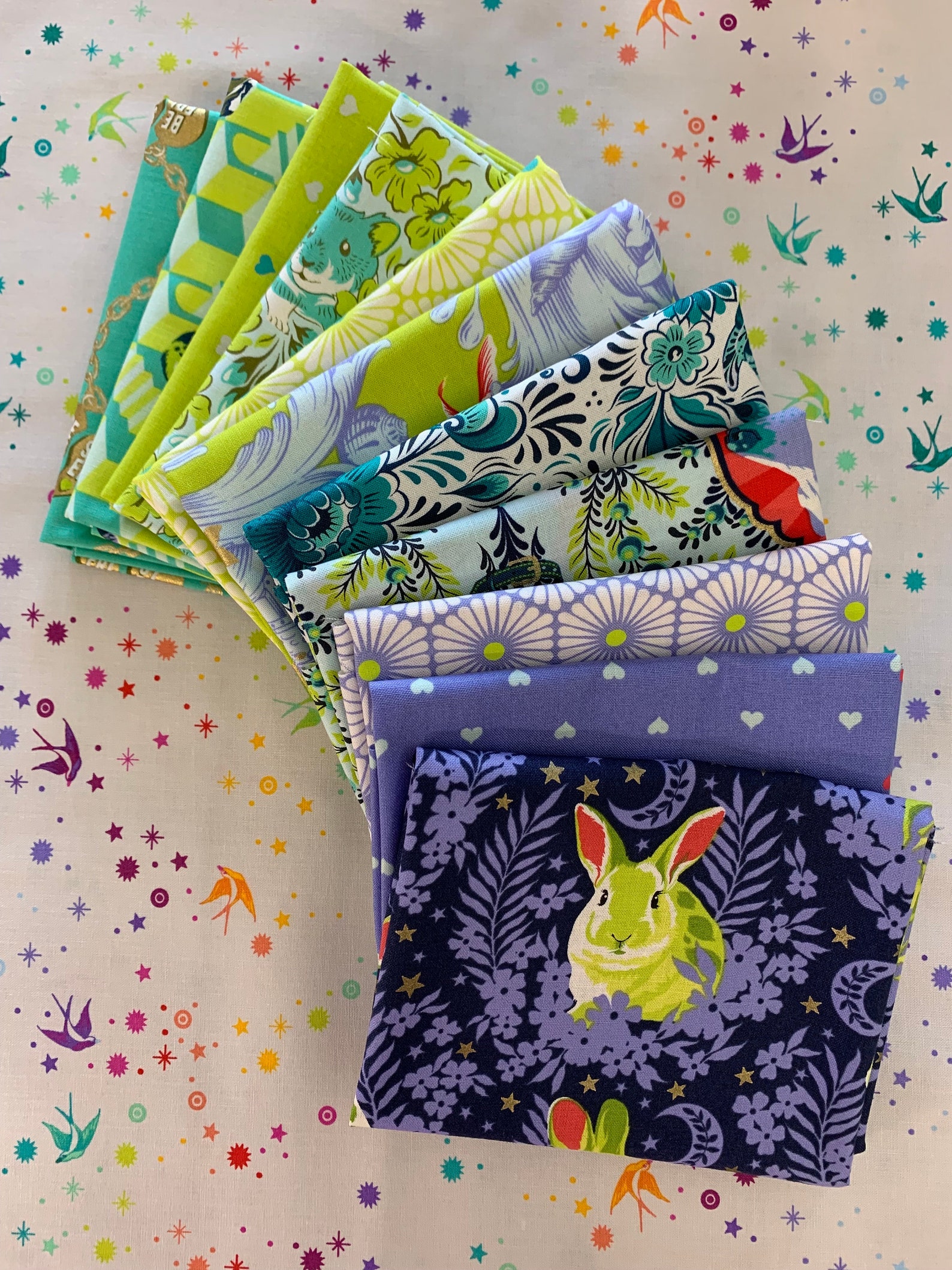 Besties Blue by Tula Pink for Free Spirit Fabrics - Etsy