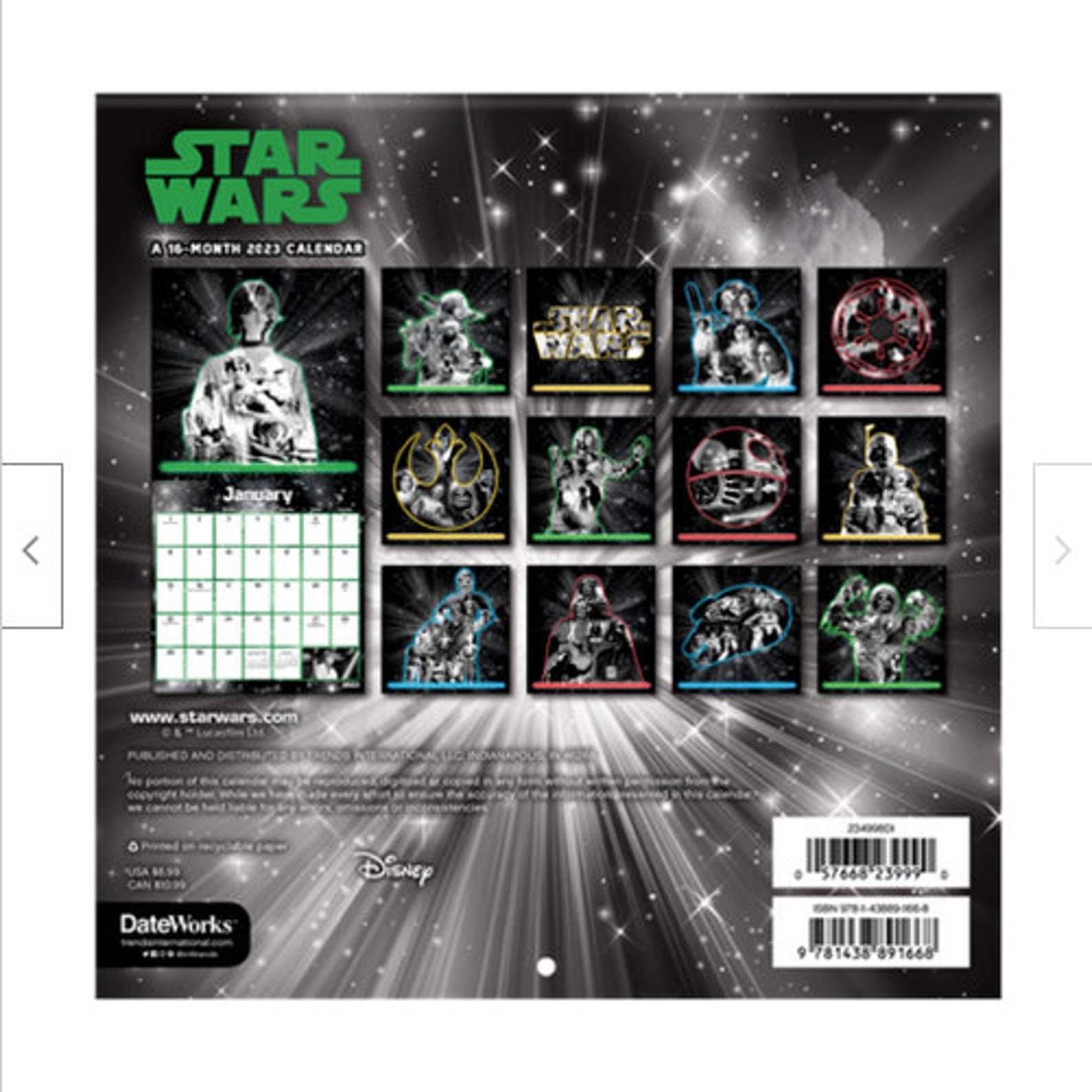 Trends International 2023 Star Wars: Saga Mini Wall Calendar - Etsy Trends International 2023 Star Wars: Saga Mini Wall Calendar - Etsy