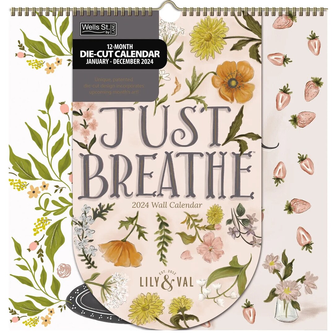 WSBL Just Breathe 2024 12x12 Die-cut Spiral Calendar - Etsy