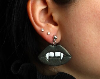 Vampire Glitter Earrings - Etsy