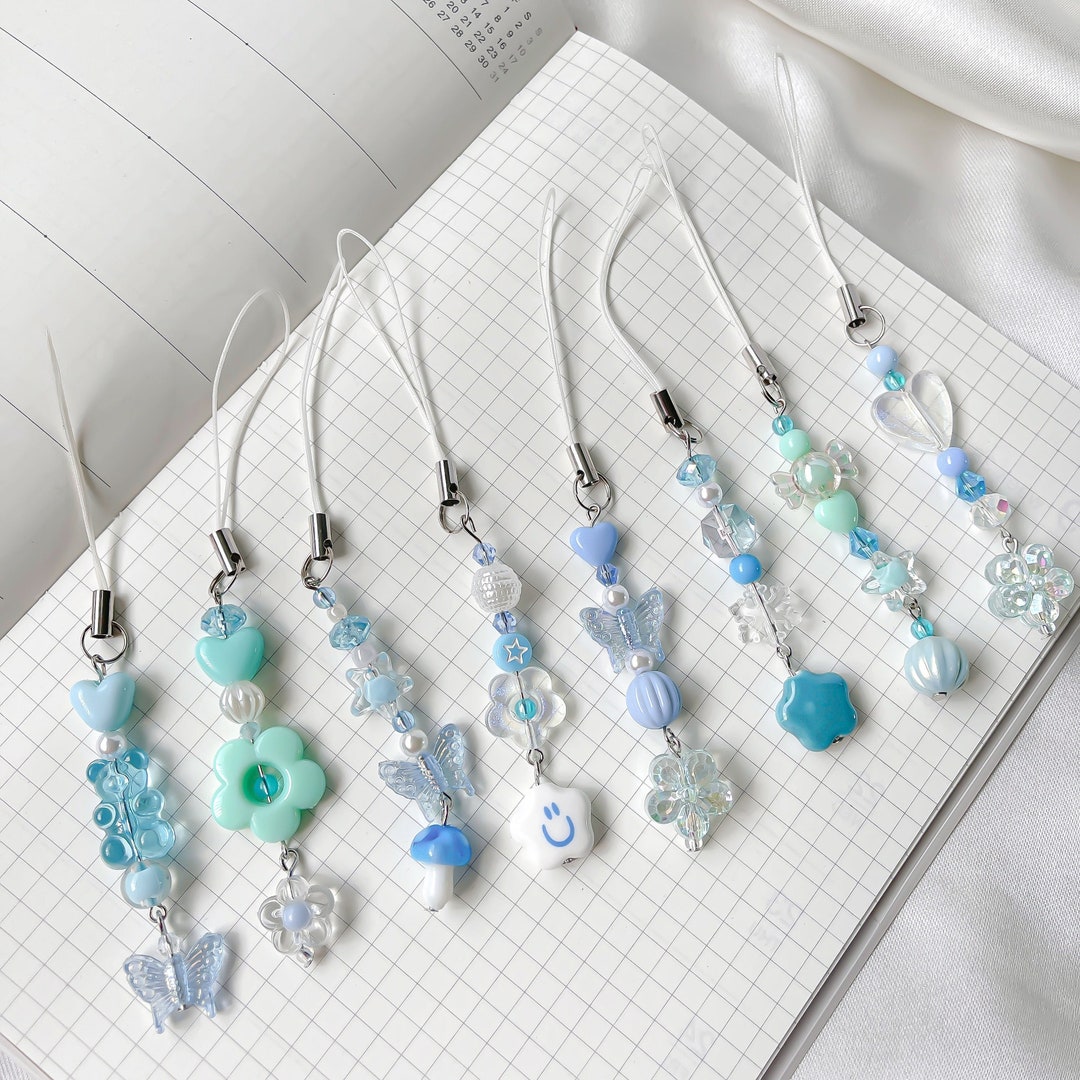 Trendy Phone Charm Strap Cute Phone Charm Blue Fairy Kpop - Etsy