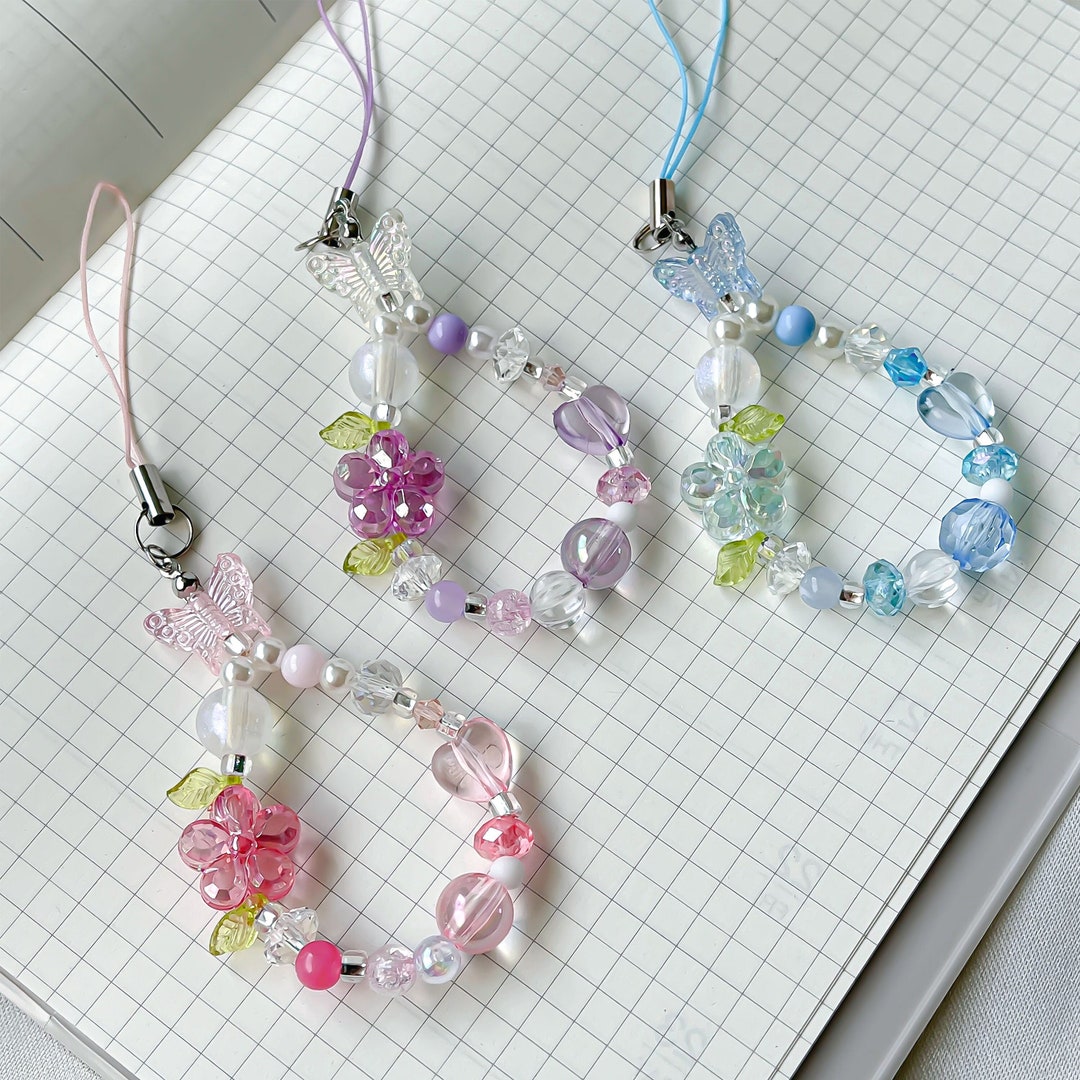 Cute Phone Charm, Trendy Phone Chain Kawaii, Fairycore Kpop Keychain ...