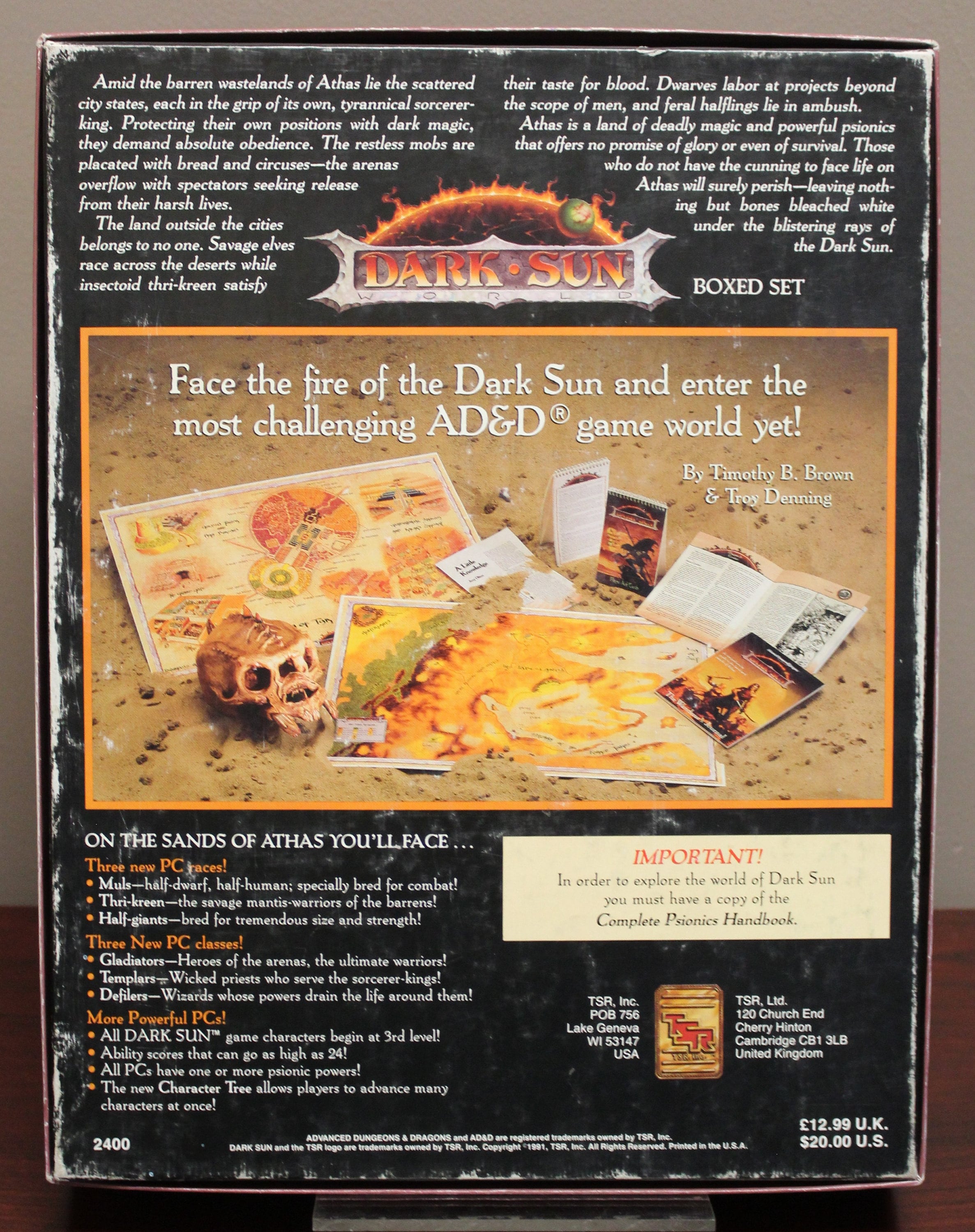 Dark Sun: Campaign Setting (advanced Dungeons & Dragons, 2nd Edition ...
