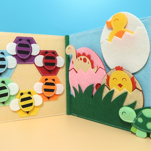 Toddler Quiet Book - Etsy