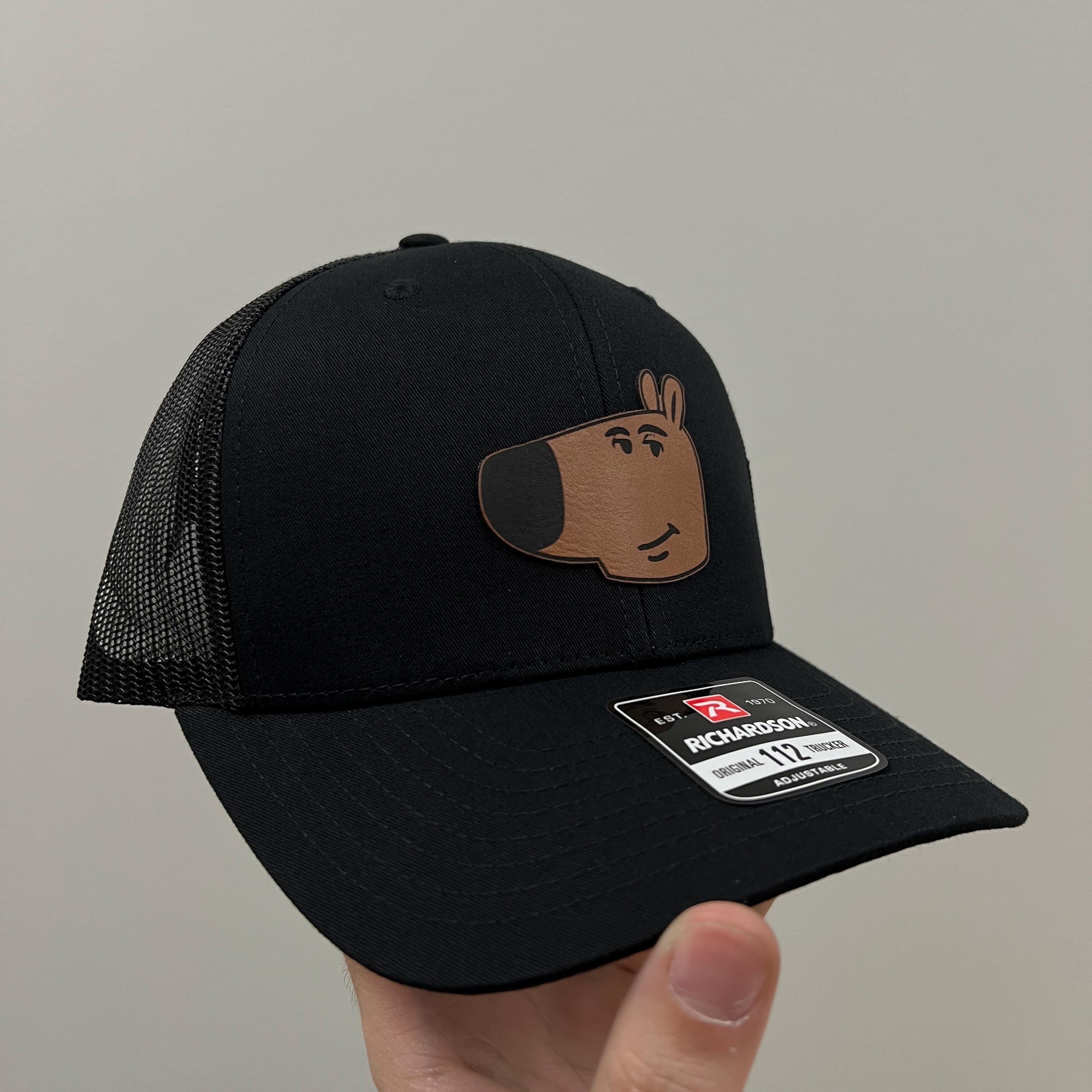 Chill Guy Viral Meme Leather Patch Snapback - Etsy