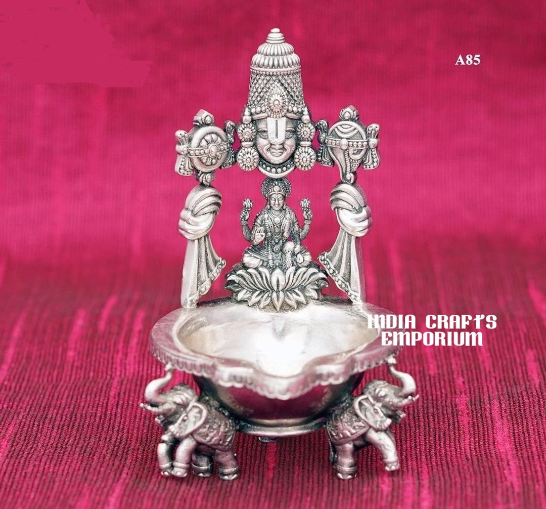 Buy Balaji Laxmi Deepum Silver Idol Laxmi for Diwali Puja Dhan Online in India - Etsy