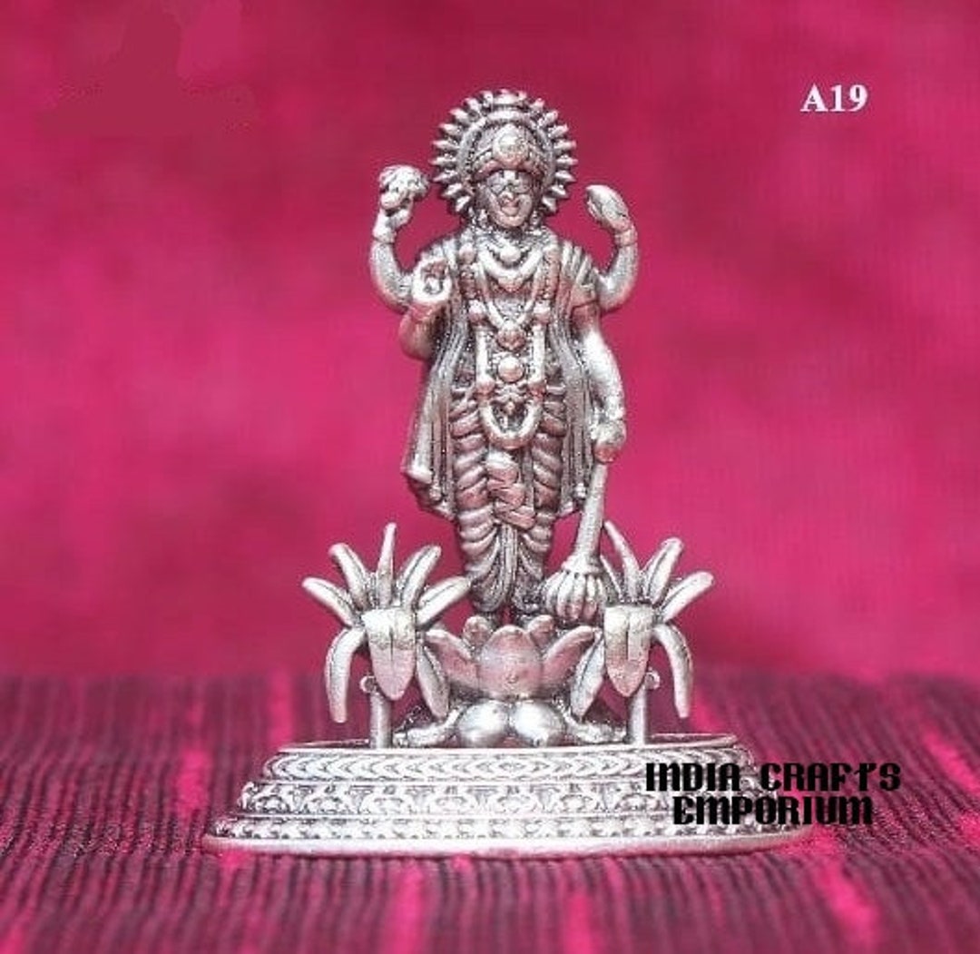 Satya Narayan Swami Silver 2D Idol Lord Satyanarayan G 92.5 - Etsy