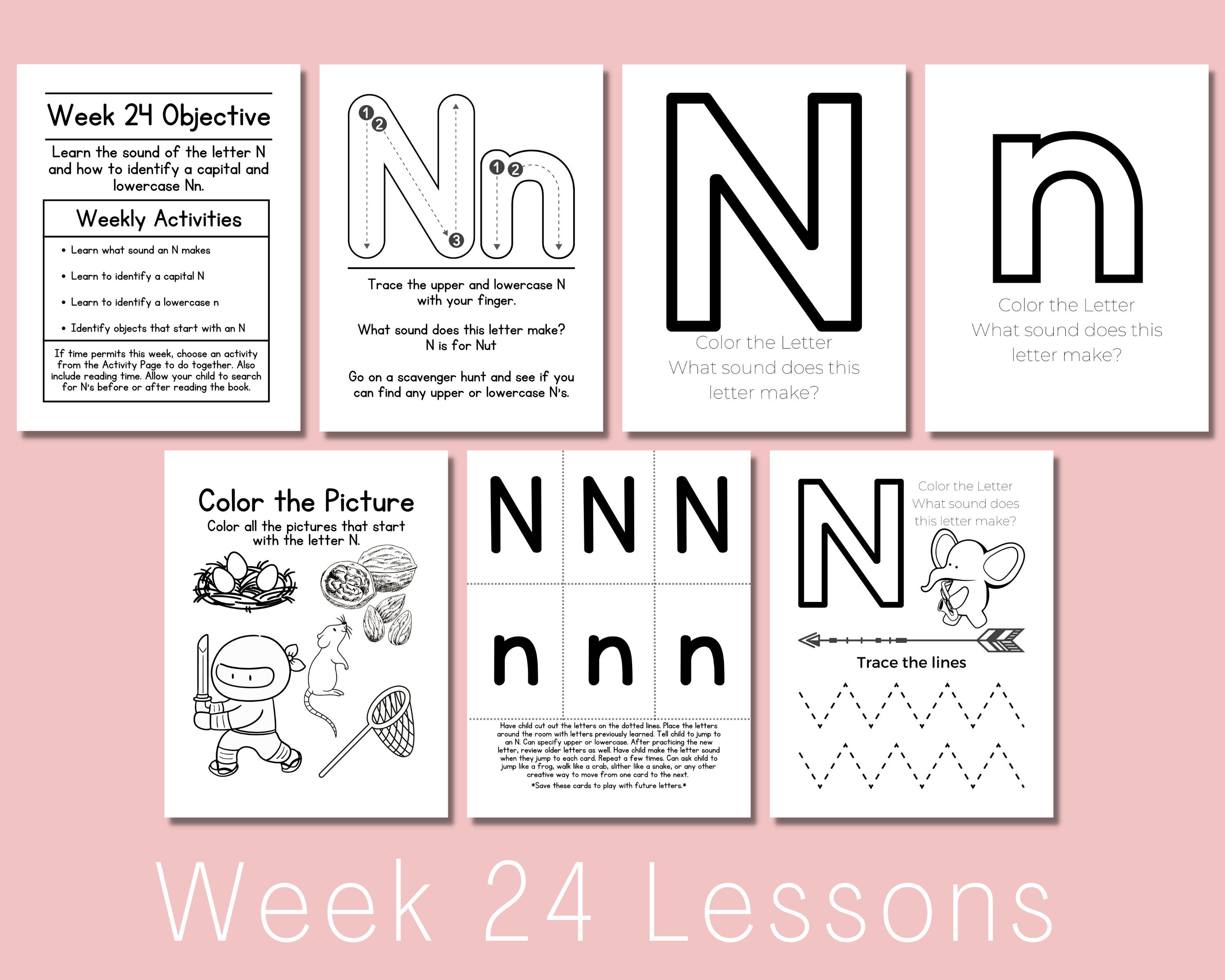 Preschool Curriculum Printable for Homeschool Teach Letters - Etsy ...