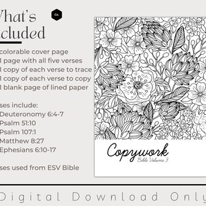 Bible Cursive Copywork Bundle, Homeschool Handwriting Practice Sheets ...