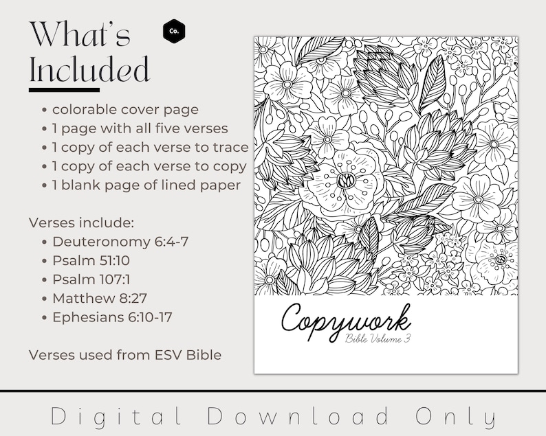 Bible Cursive Copywork Bundle, Homeschool Handwriting Practice Sheets ...