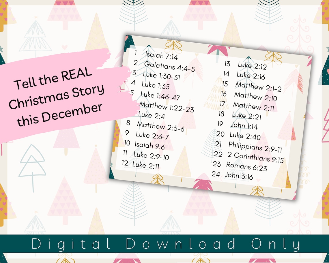 Printable Advent Scripture Bible Devotions for Kids + Questions, NIV ...