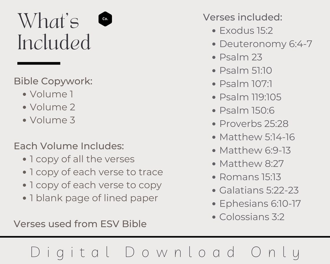 Bible Cursive Copywork Bundle, Homeschool Handwriting Practice Sheets ...
