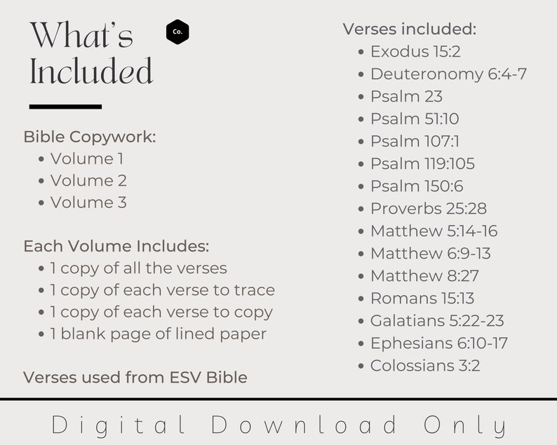 Bible Cursive Copywork Bundle, Homeschool Handwriting Practice Sheets ...