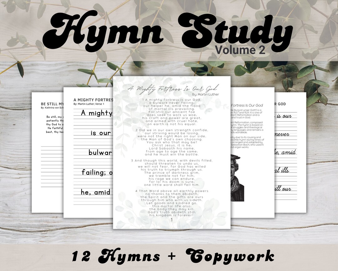 A Year of Hymn Study, Charlotte Mason Hymn Study, Volume 2, Hymnody ...