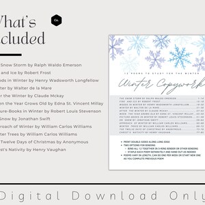 Winter Cursive Copywork and Seasonal Poetry Study, Charlotte Mason ...