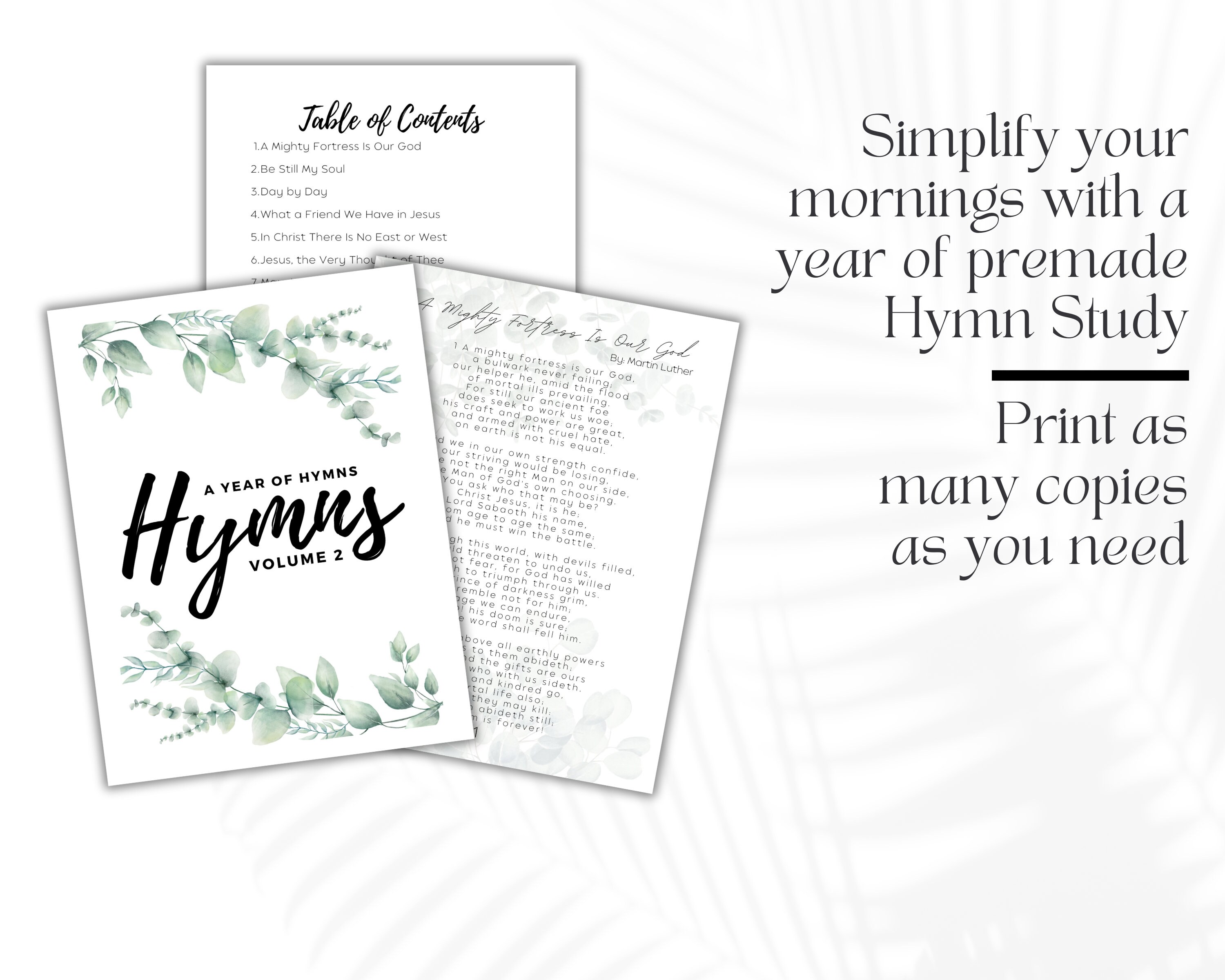 A Year of Hymn Study, Charlotte Mason Hymn Study, Volume 2, Hymnody ...