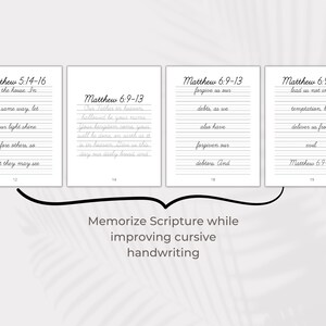 Bible Cursive Copywork Bundle, Homeschool Handwriting Practice Sheets ...
