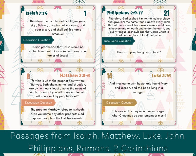 Printable Advent Scripture Bible Devotions for Kids + Questions, NIV ...