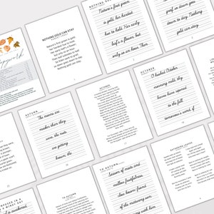 Fall Cursive Copywork and Seasonal Poetry Study, Charlotte Mason ...