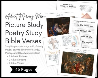 Advent Morning Menu - Etsy