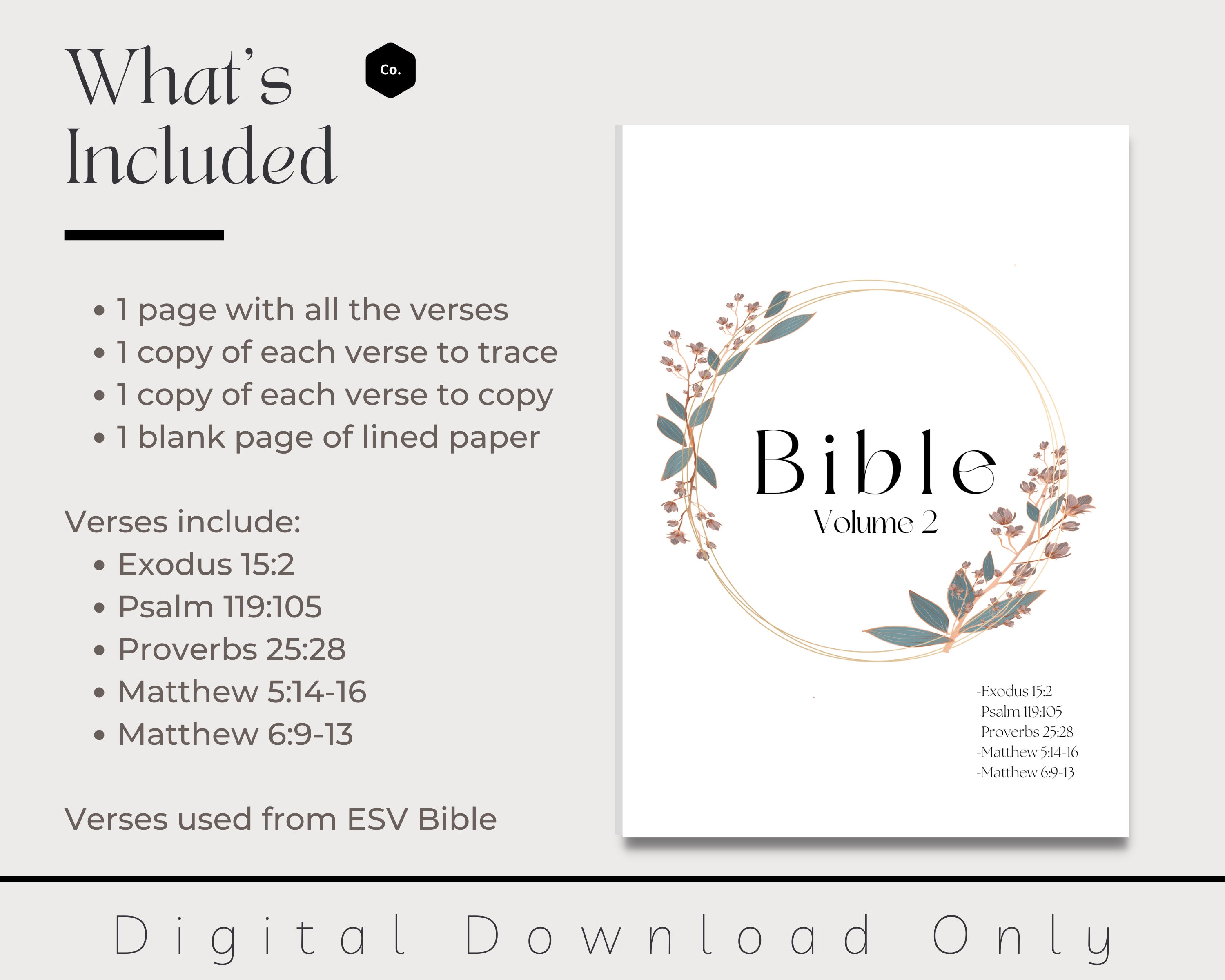 Bible Print Copywork, Homeschool Handwriting Practice Sheets, Charlotte ...
