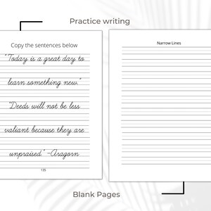 Learn to Write Cursive Workbook, Homeschool Handwriting Practice ...