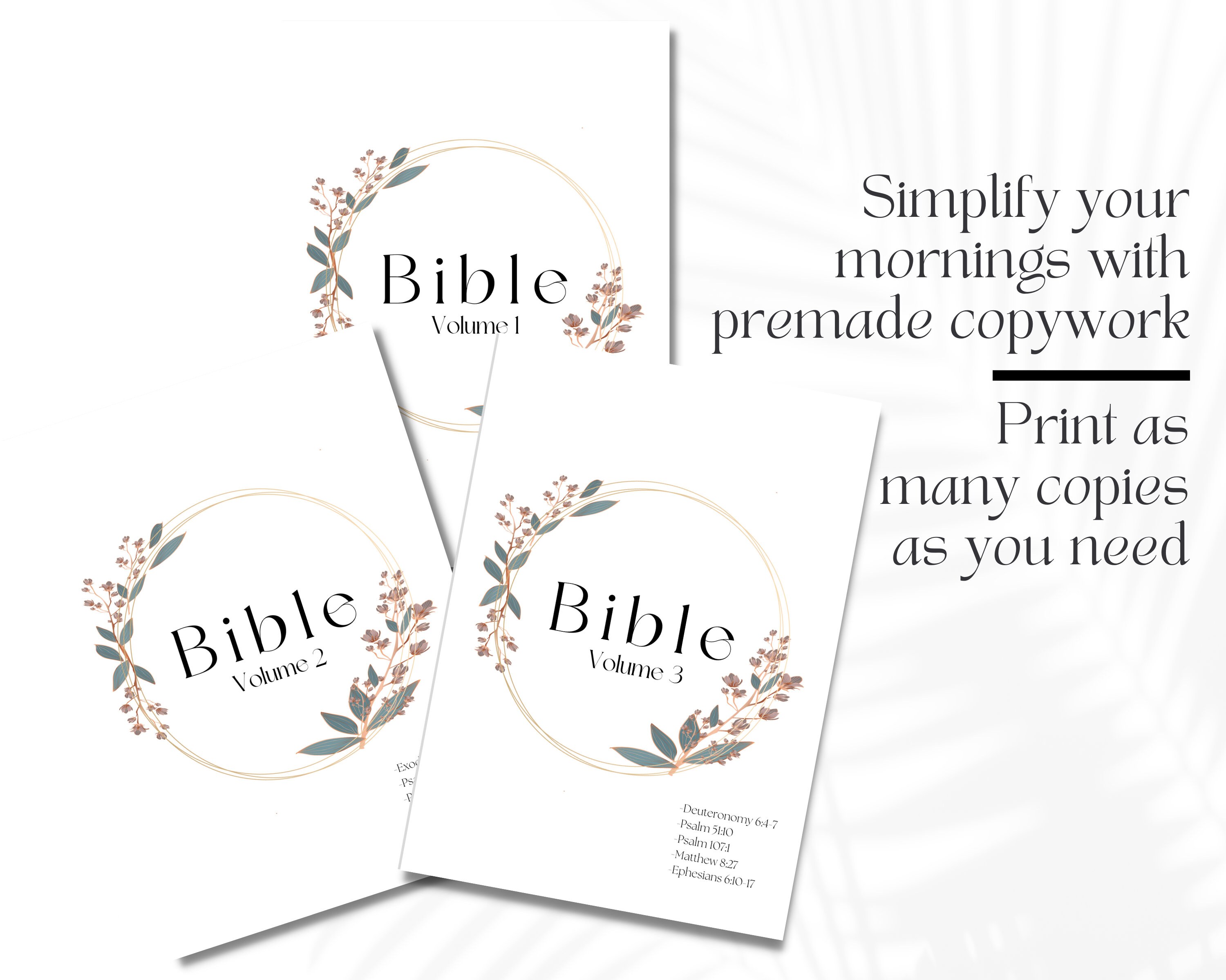 Bible Print Copywork Bundle, Homeschool Handwriting Practice Sheets ...