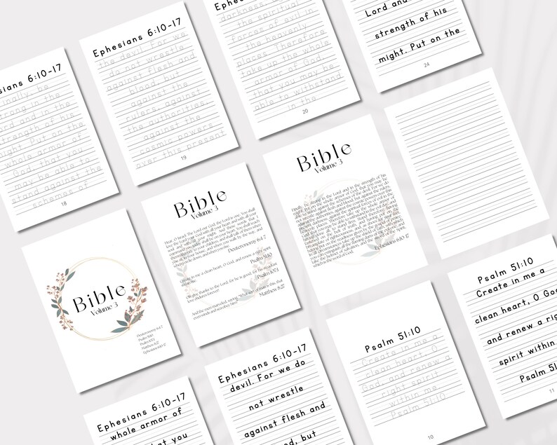 Bible Print Copywork Bundle Homeschool Handwriting Practice - Etsy