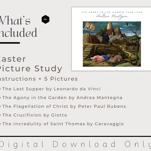 Charlotte Mason Easter Lent Picture Artist Study, Homeschool Morning ...
