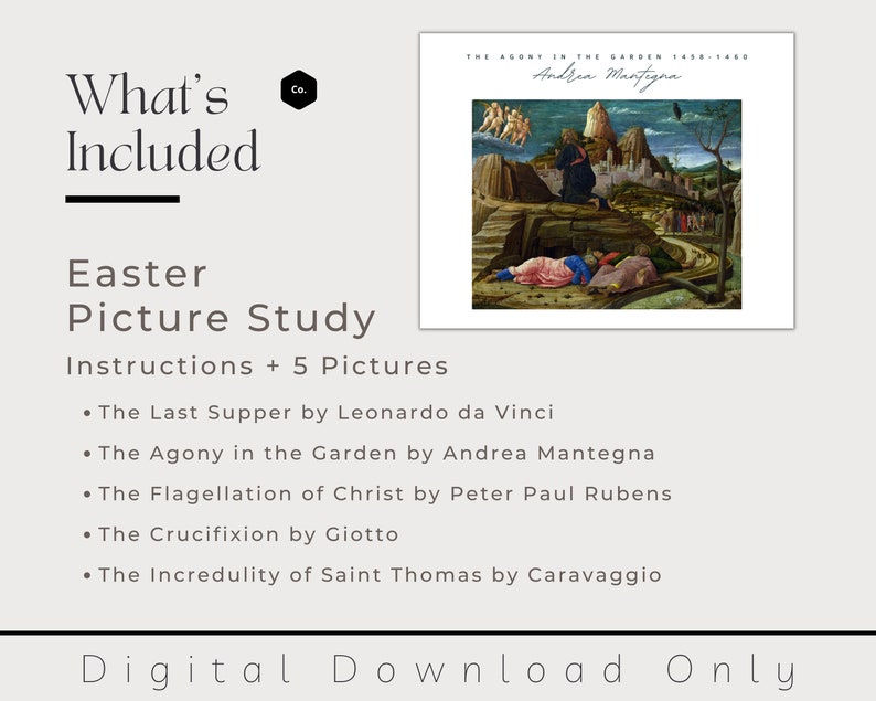 Charlotte Mason Easter Lent Picture Artist Study, Homeschool Morning ...