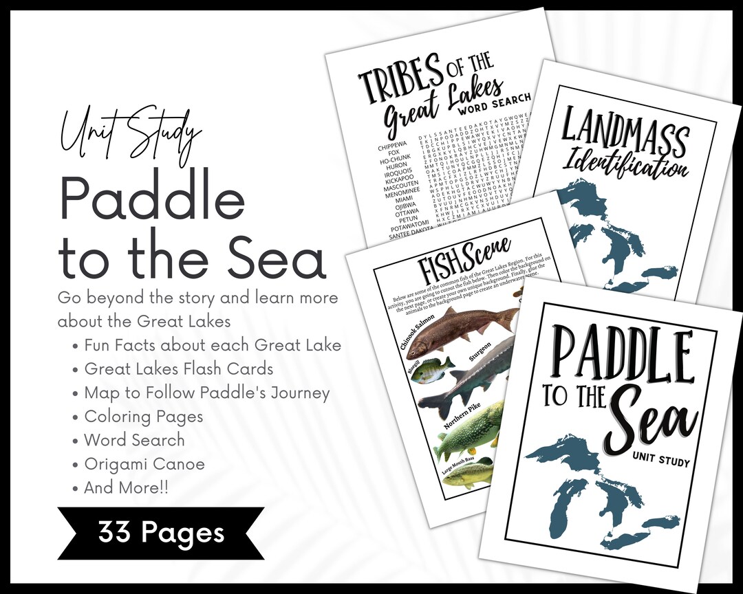 Paddle to the Sea Unit Study Charlotte Mason Geography - Etsy