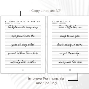 Spring Cursive Copywork and Seasonal Poetry Study, Charlotte Mason ...