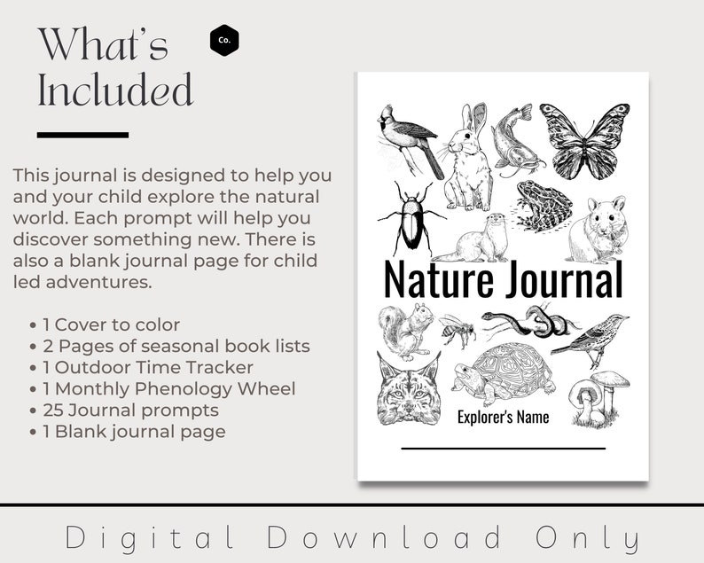Nature Journal Unit Study for Kids, Charlotte Mason Science Printable ...