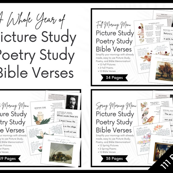 Printable Homeschool Morning Menu - Etsy