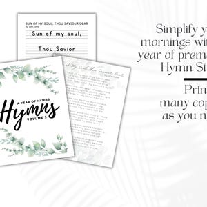A Year of Hymn Study, Charlotte Mason Hymn Study, Volume 3, Hymnody ...