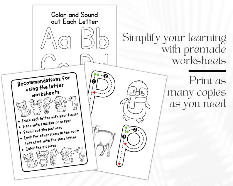 Preschool Prek Handwriting Worksheets Letters Uppercase Lowercase ...
