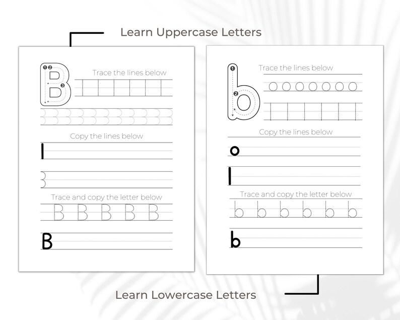 Teach Your Child to Write Workbook Learn Alphabet Uppercase - Etsy