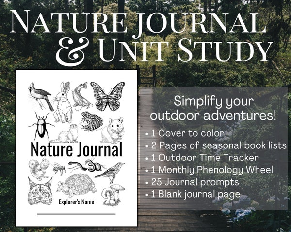 Nature Journal Worksheet for Kids Printable Instant Download - Etsy Canada