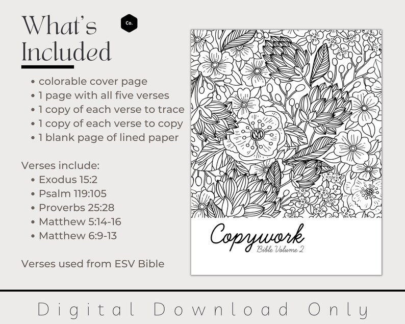Bible Cursive Copywork, Volume 2, Homeschool Handwriting Practice ...